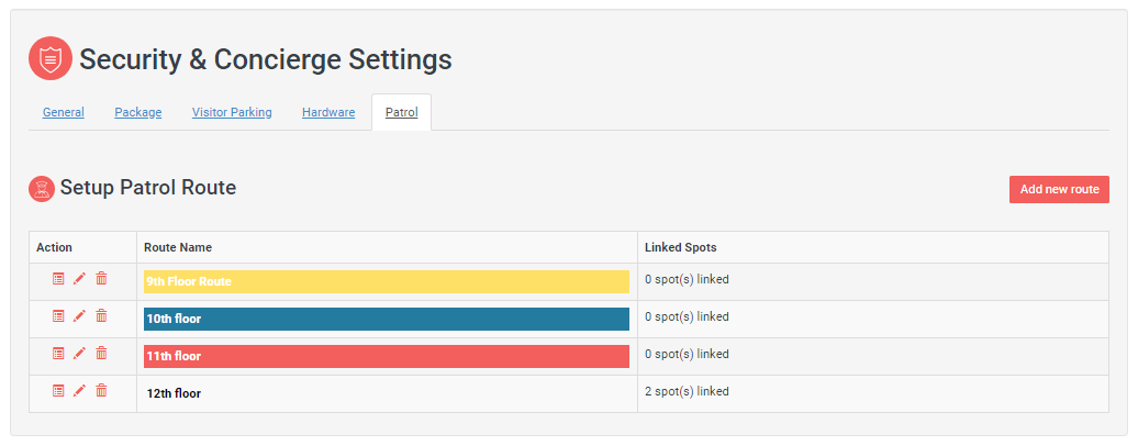 Customizable Patrol Routes - Patrol Points